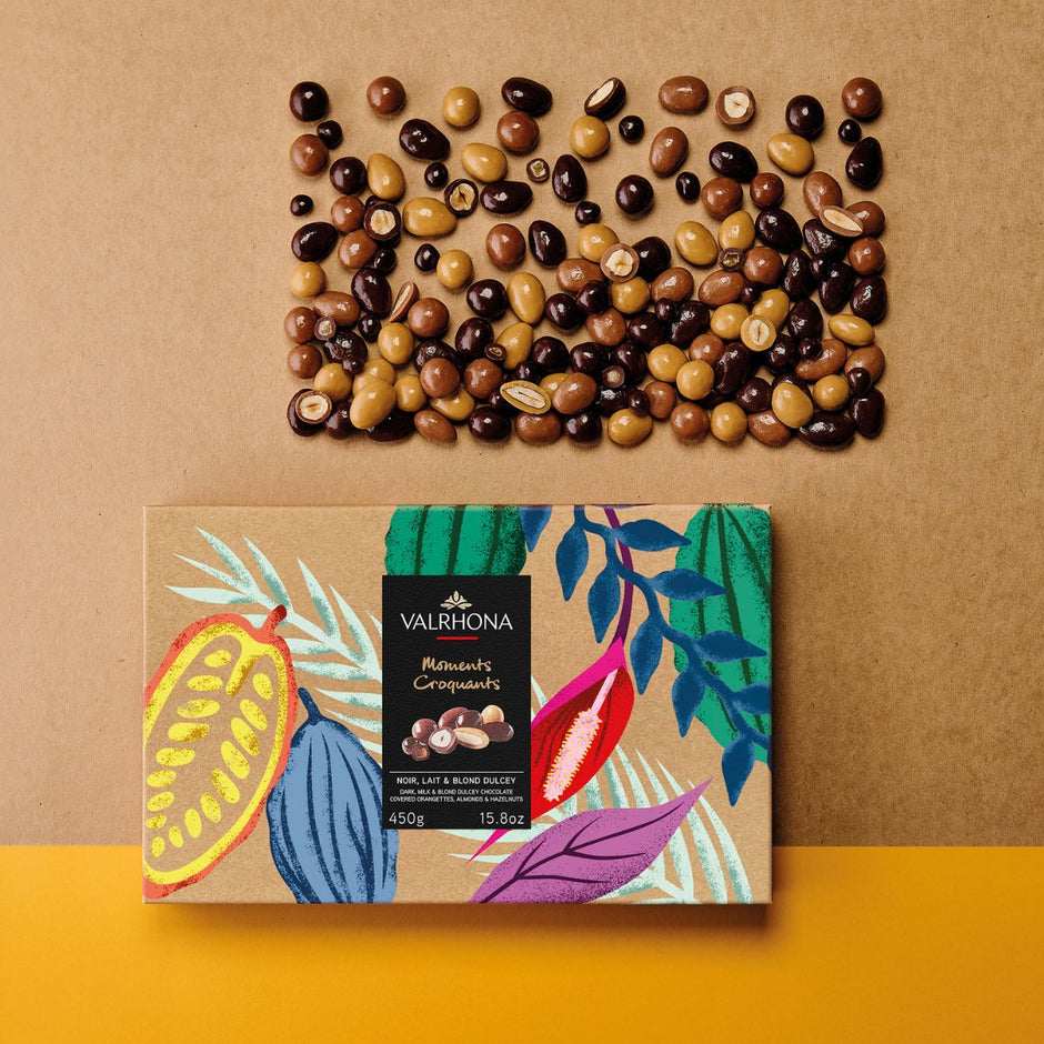 Coffrets Fruits secs enrobés Chocolat à offrir – Valrhona Collection